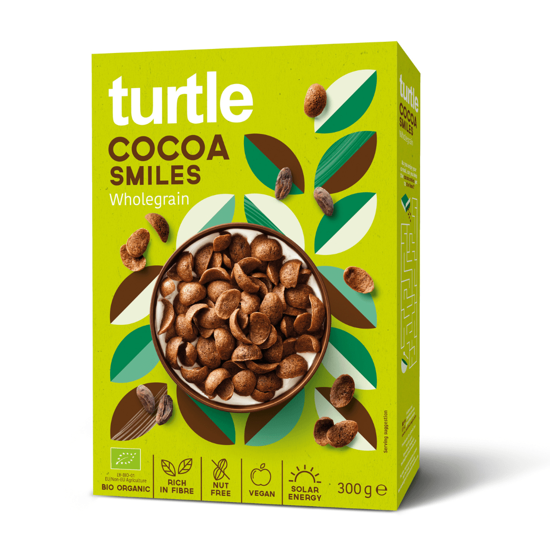 Gezonde volkoren cacaogranen | Cocoa Smiles - Turtle - Turtle - Better Breakfast!